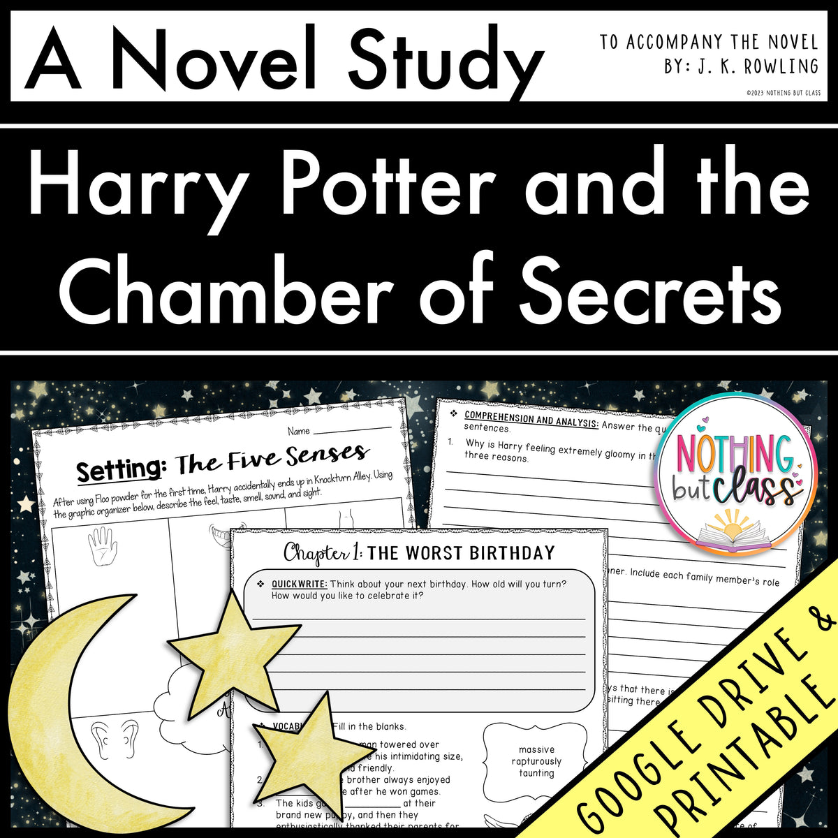 Harry Potter and the Chamber of Secrets Novel Study MEGA Pack – Nothing ...