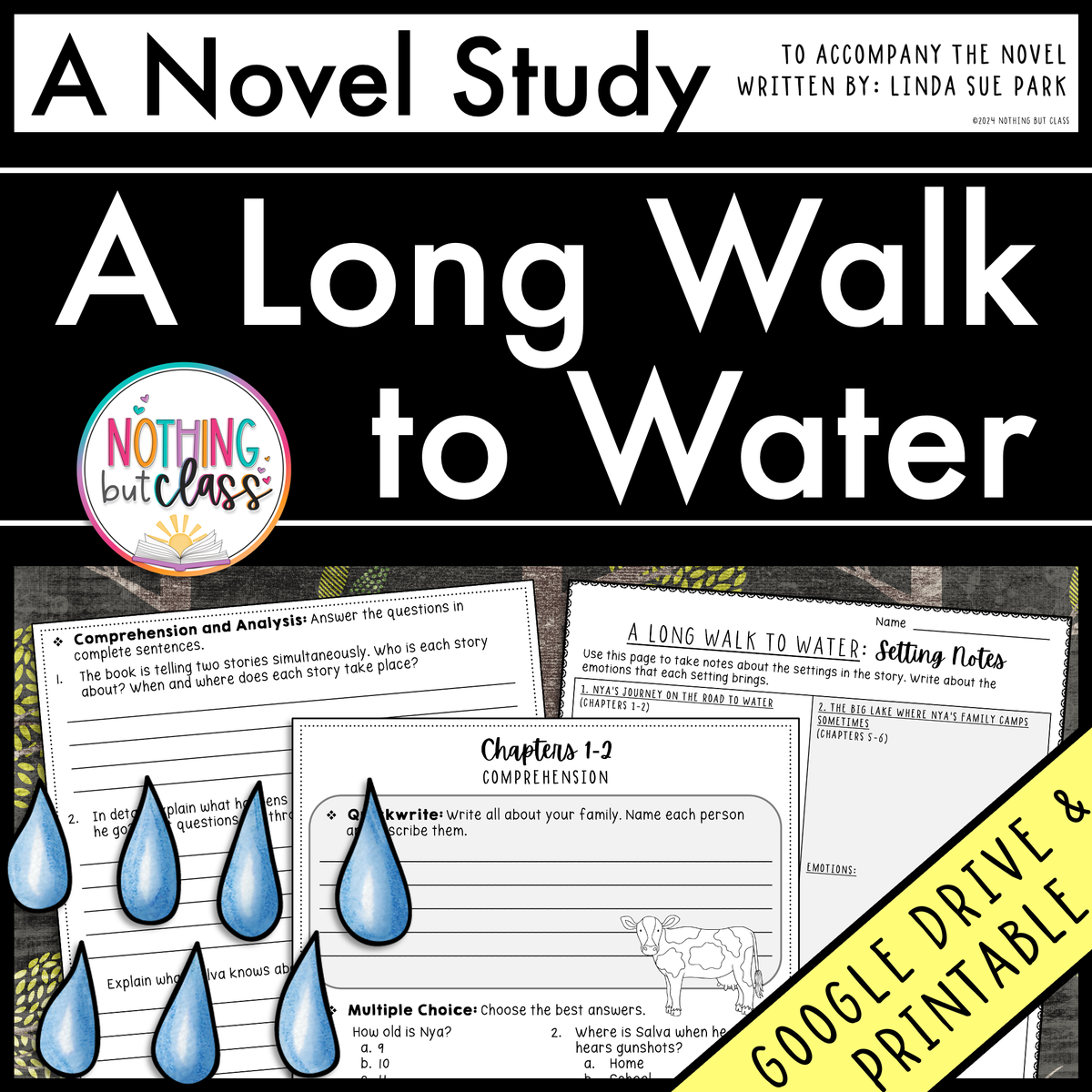 A Long Walk to Water Novel Study Unit – Nothing but Class