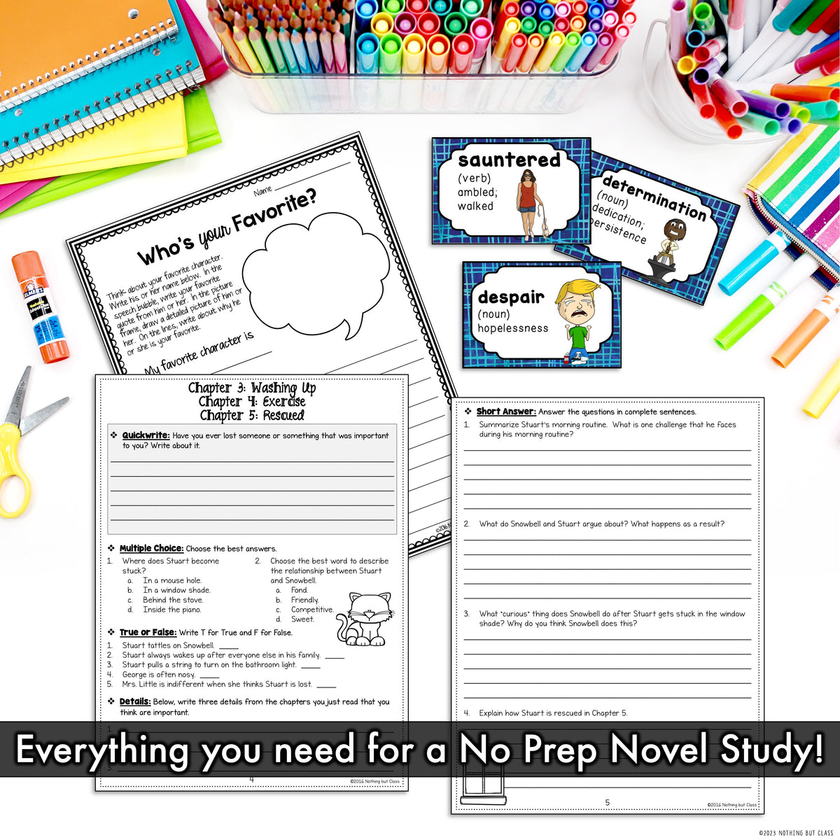 Stuart Little Novel Study Unit – Nothing but Class