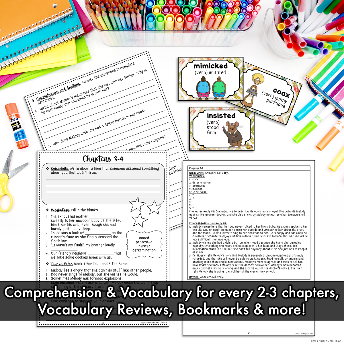 Out of My Mind | Comprehension and Vocabulary – Nothing but Class
