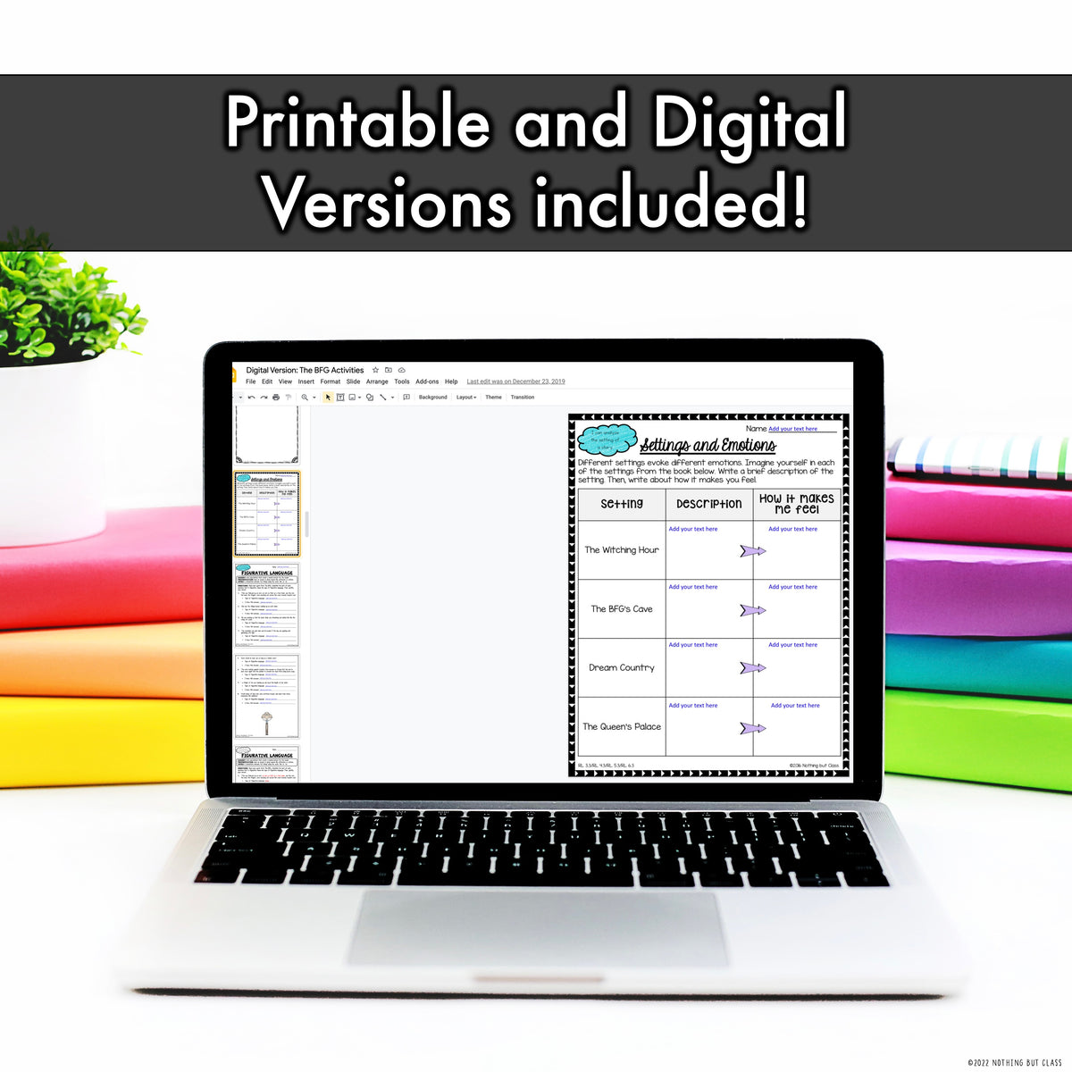 The BFG | Activities and Projects | Worksheets and Digital – Nothing ...
