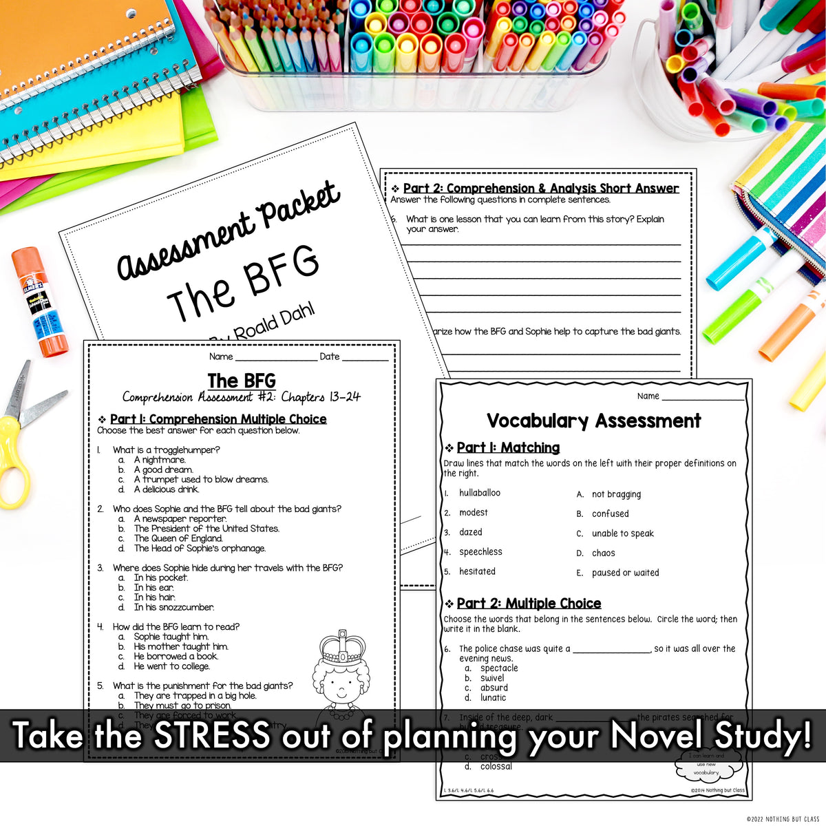 The BFG - Tests | Quizzes | Assessments – Nothing but Class