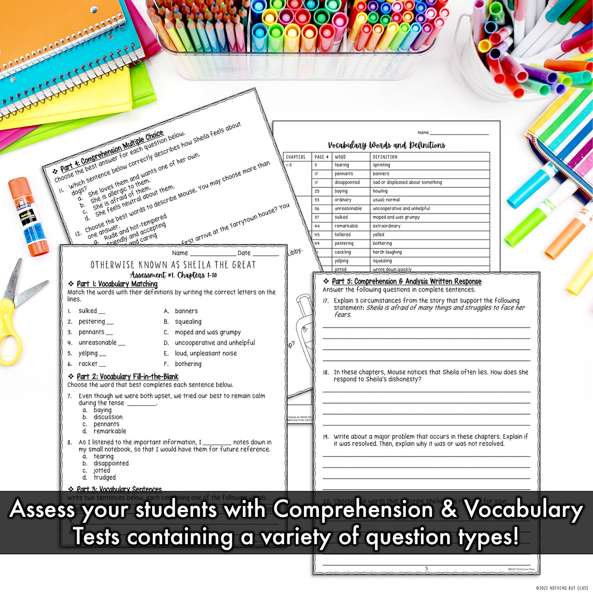 Otherwise Known as Sheila the Great - Tests | Quizzes | Assessments ...