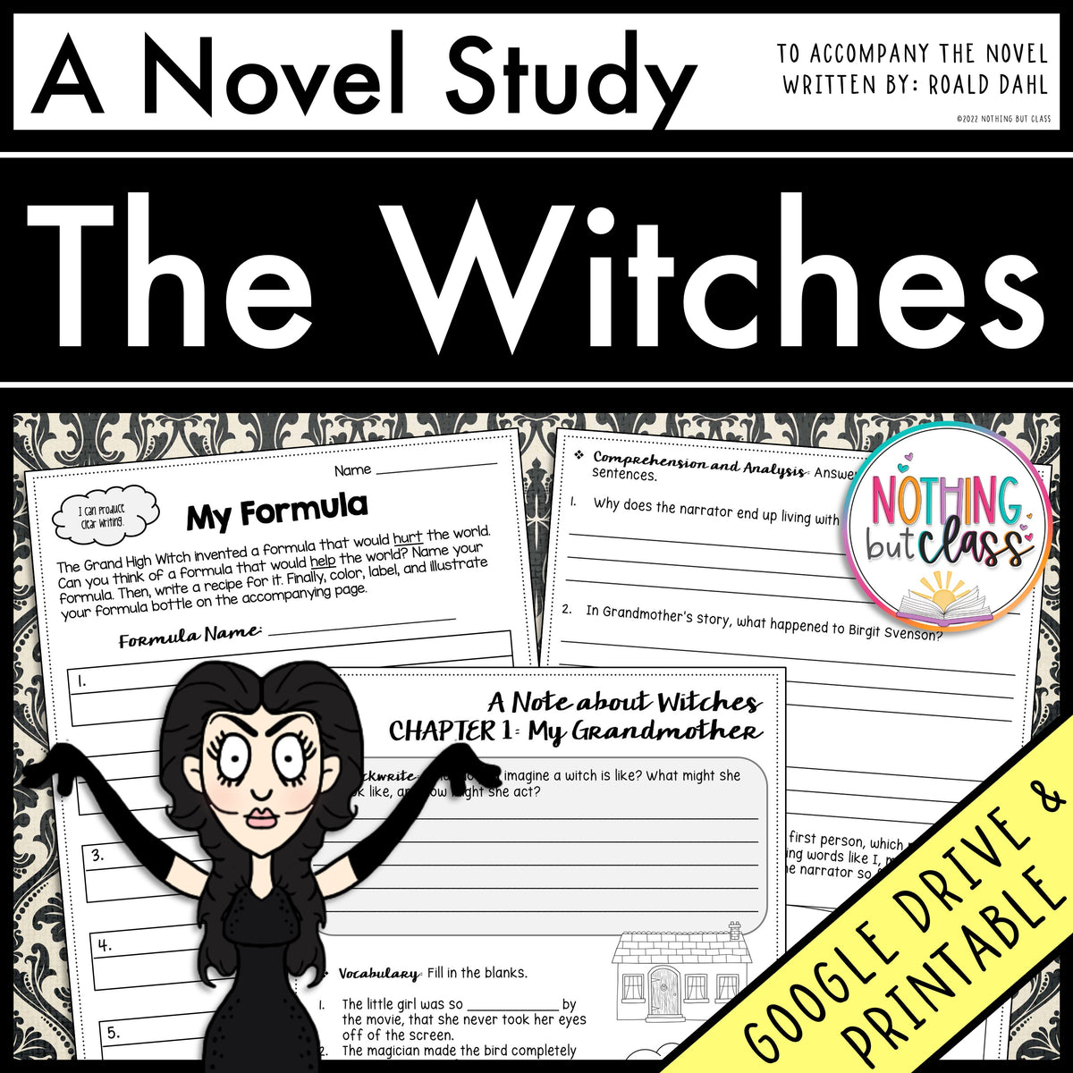 The Witches Novel Study Unit – Nothing but Class