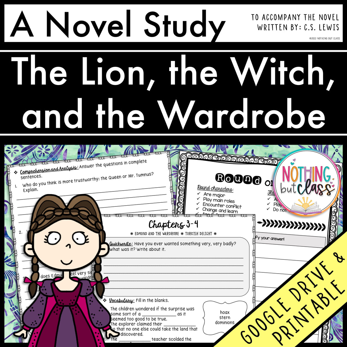 The Lion, the Witch, and the Wardrobe Novel Study Unit – Nothing but Class