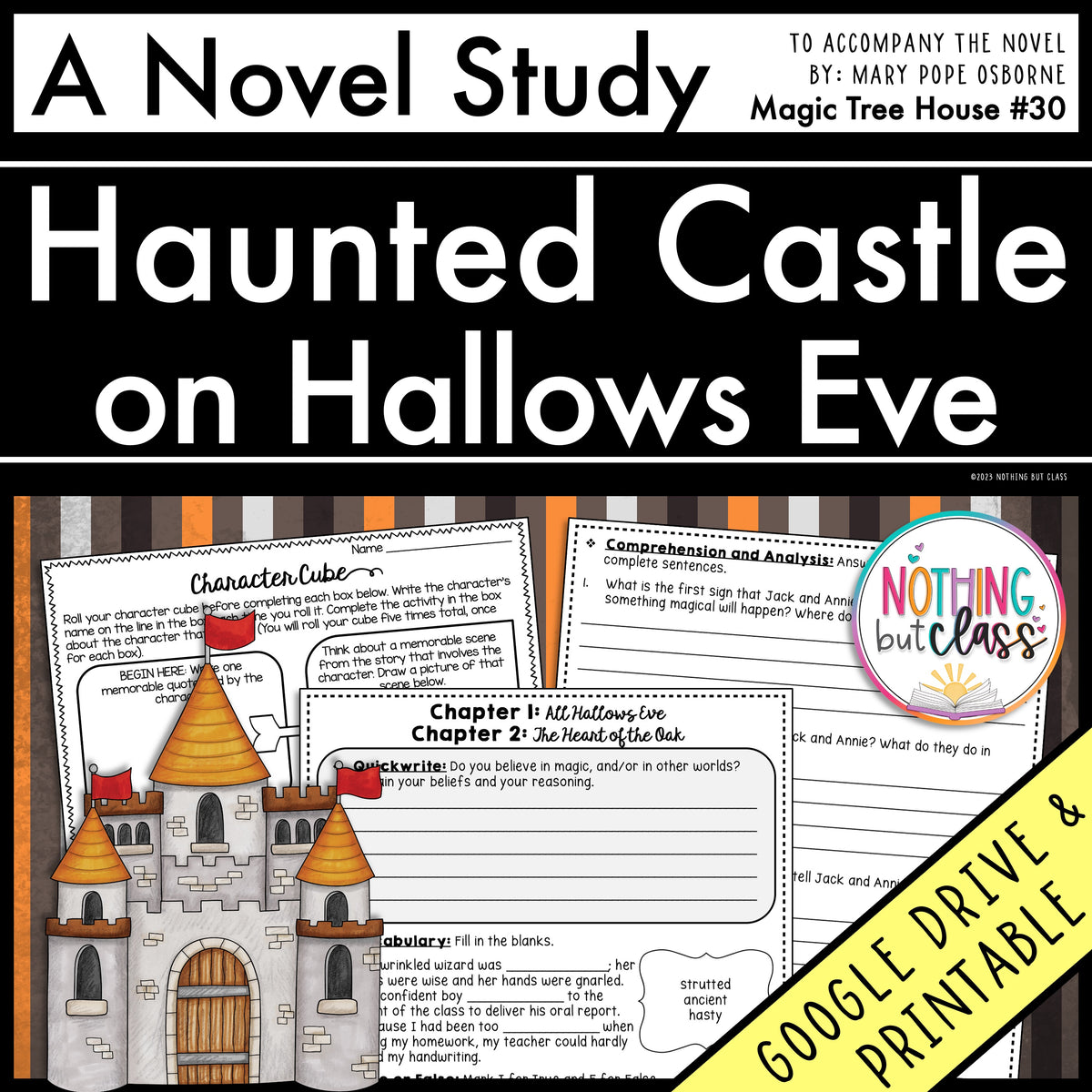 Haunted Castle on Hallows Eve Novel Study Unit – Nothing but Class