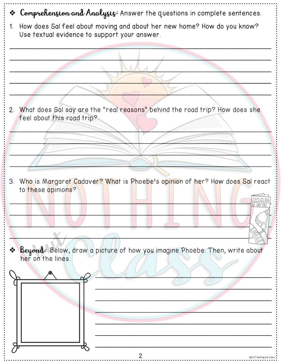 Walk Two Moons Novel Study Unit – Nothing but Class