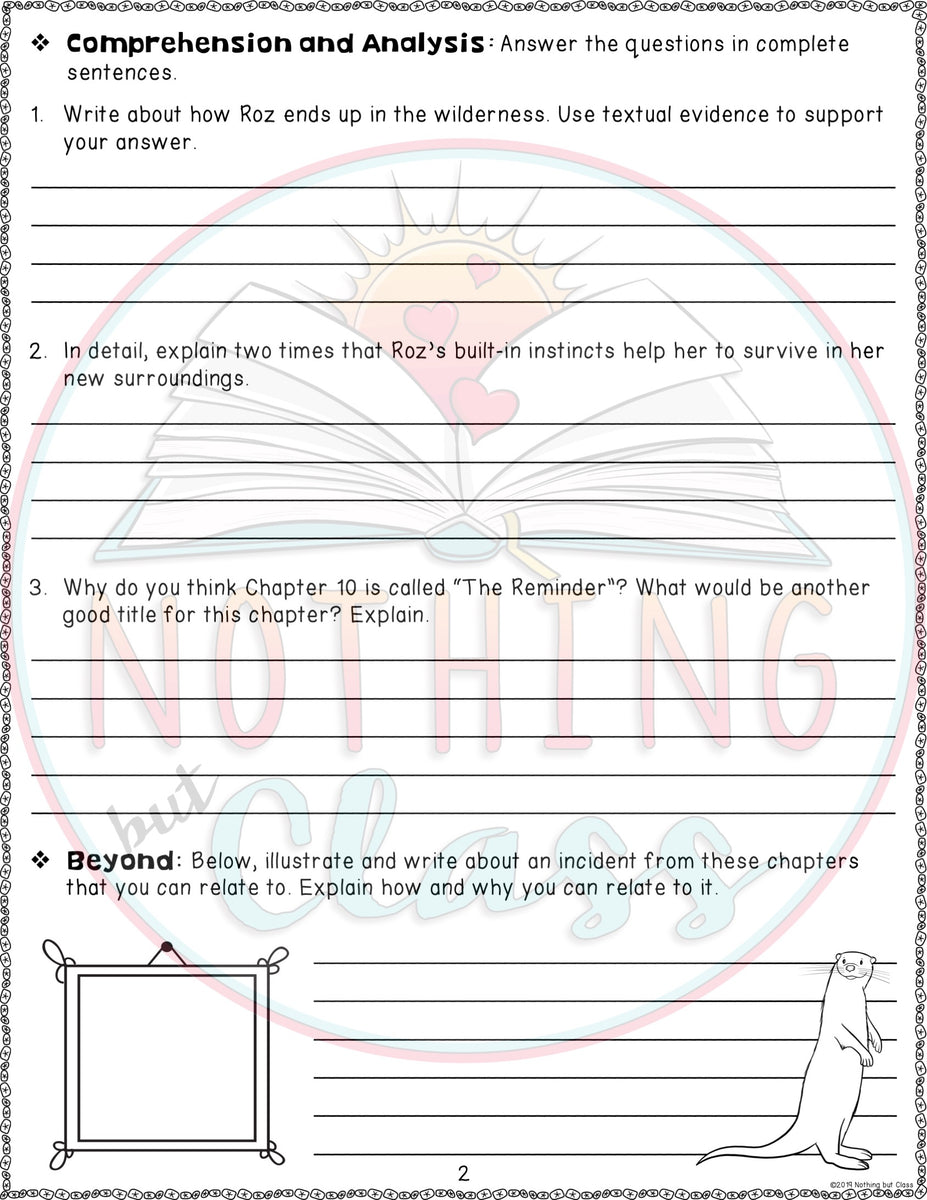 The Wild Robot | Comprehension and Vocabulary – Nothing but Class