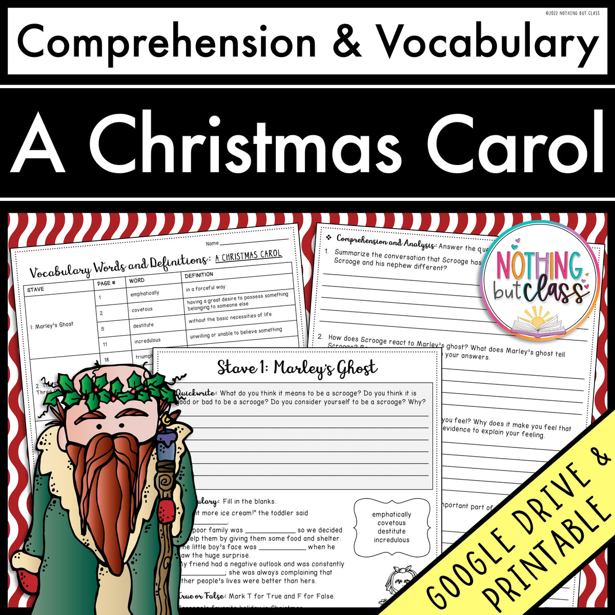 A Christmas Carol | Comprehension and Vocabulary – Nothing but Class