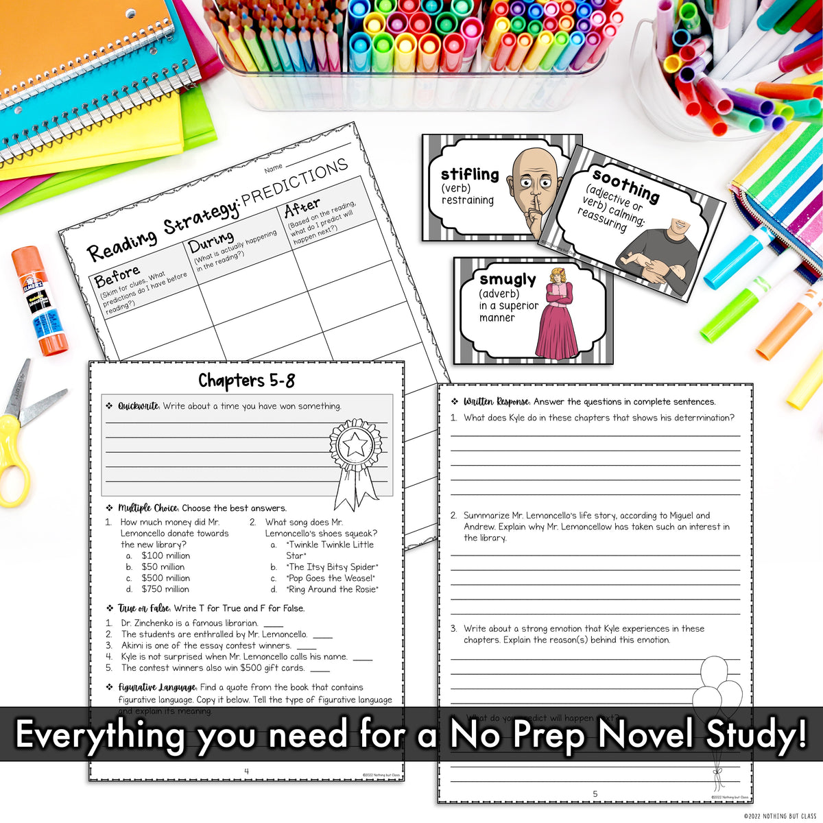 Escape from Mr. Lemoncello's Library Novel Study Unit – Nothing but Class