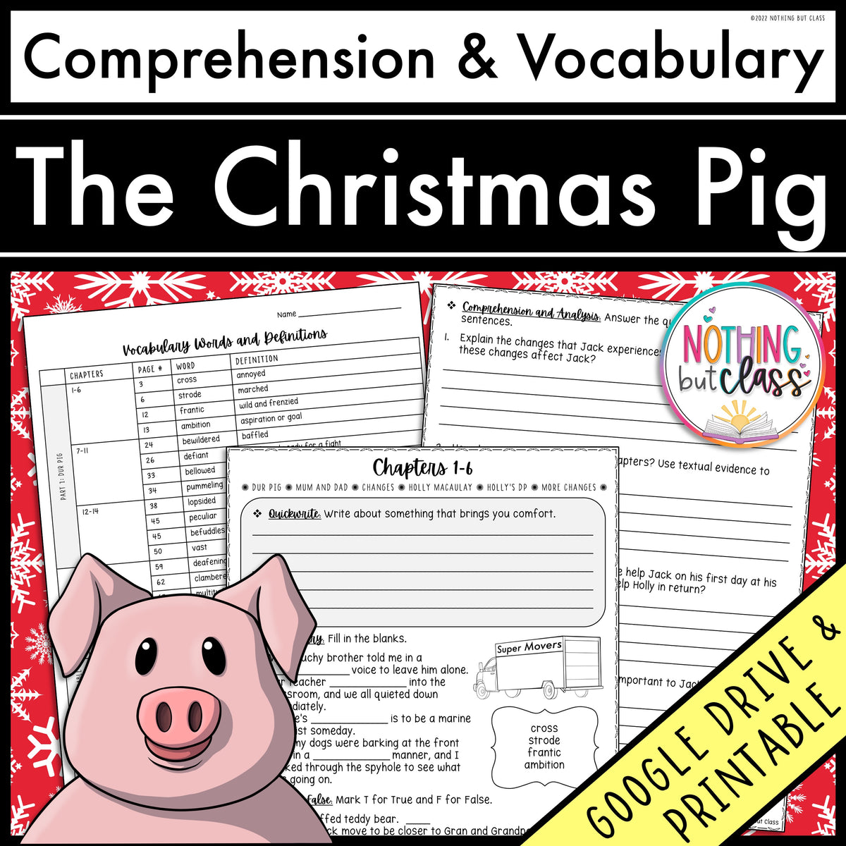 The Christmas Pig | Comprehension and Vocabulary – Nothing but Class