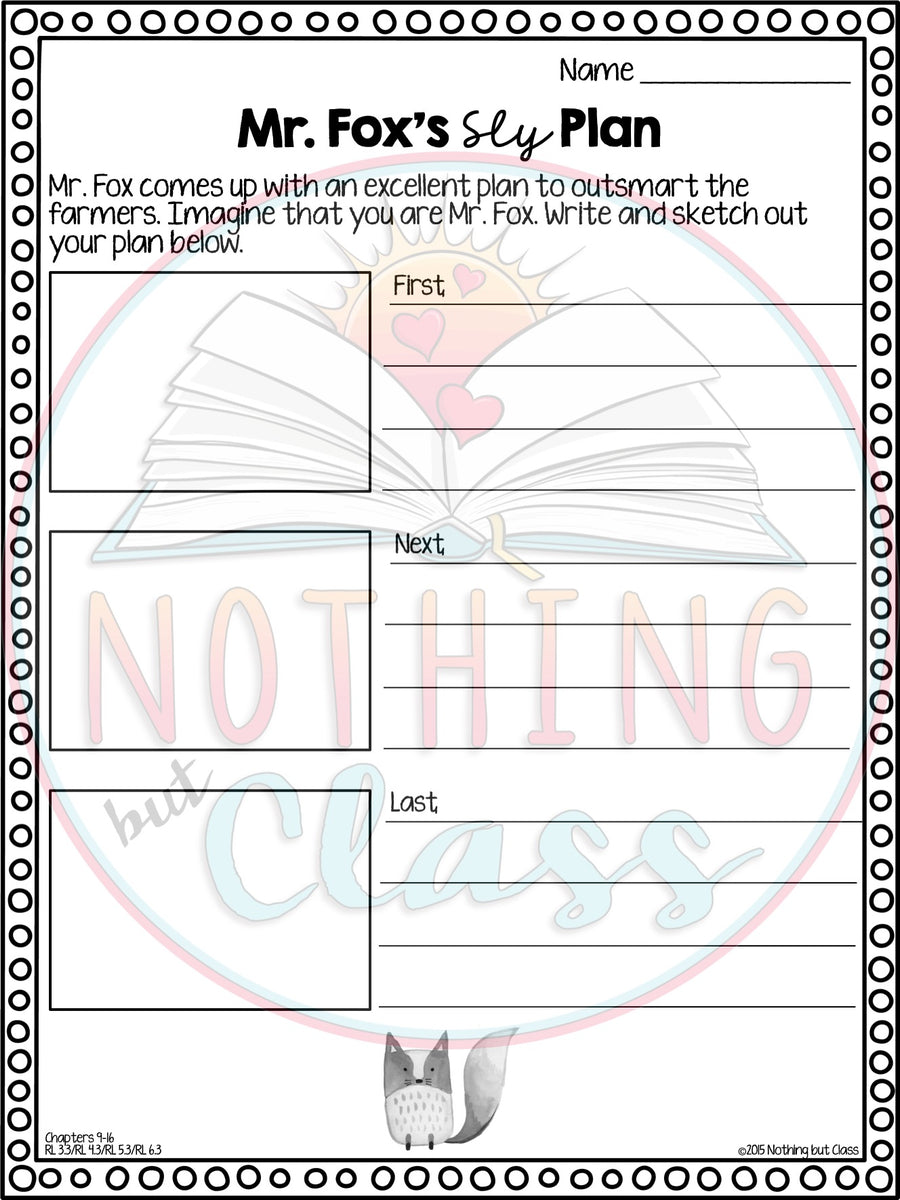 Fantastic Mr. Fox | Activities and Projects – Nothing but Class